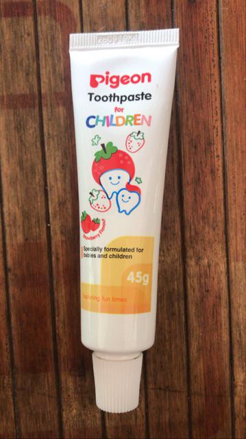 Original Pigeon Toothpaste For Children - Strawberry Flavour (45g ...
