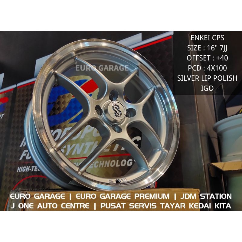 NEW RIM 16 4X100 ENKEI CPS bezza axia myvi jazz city vios yaris wira ...