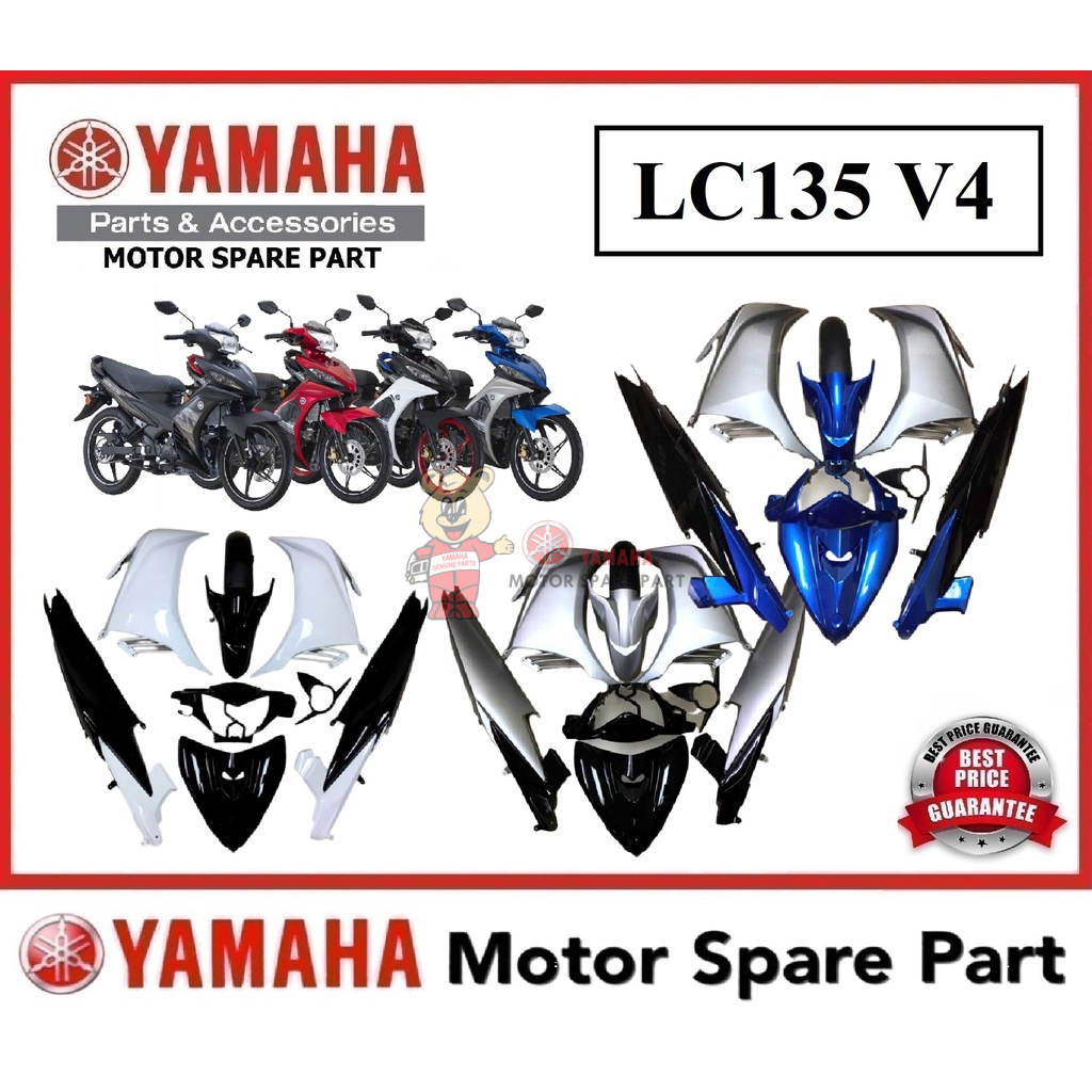 YAMAHA LC135 V4 COVER SET // COVERSET BODY COVER BODYCOVER COVER SHOOT ...