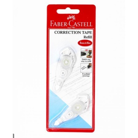 Faber Castell Correction Tape Refill - 5mm x 6mm | Shopee Malaysia