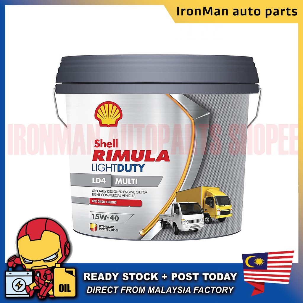Shell rimula light duty ld4 multi 15w40 7.5l | BeeCost