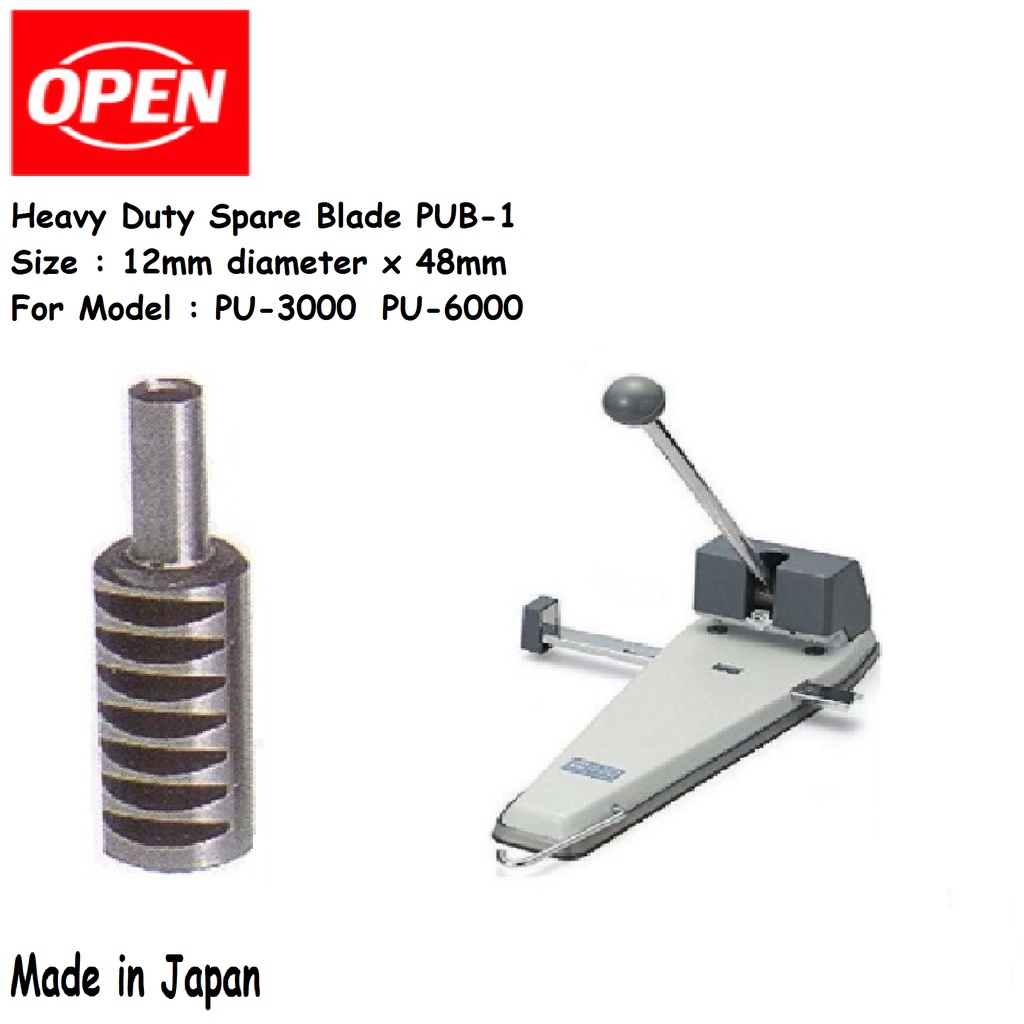 Open PU-3000 PU-6000 Heavy Duty Puncher Spare Blade PUB-1 Puncher Pin ...