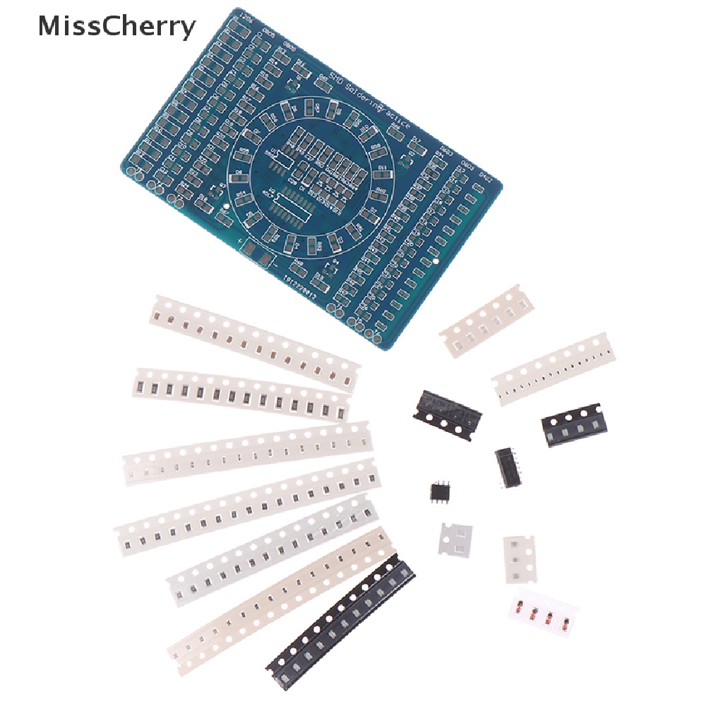 [[MissCherry]] SMD rotating led smd components soldering practice board ...