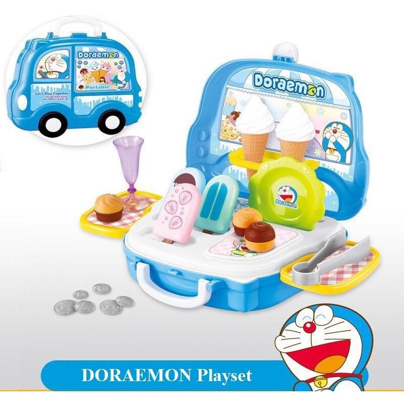 Portable Car Ice Cream Set Doraemon - 25 pcs (3 Years+) | Shopee Malaysia