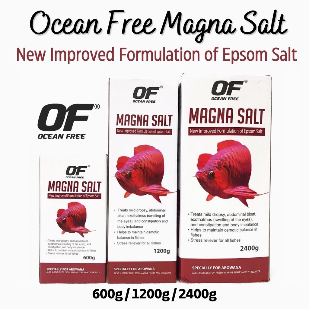 Ocean Free Magna Salt - 600g/1200g/2400g (Fish Aquarium New Improved ...