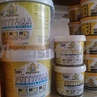 PENTENS PUTTYFILLA CELLULOSE FILLER WALL PUTTY FILLA DINDING PUTTY WOOD ...