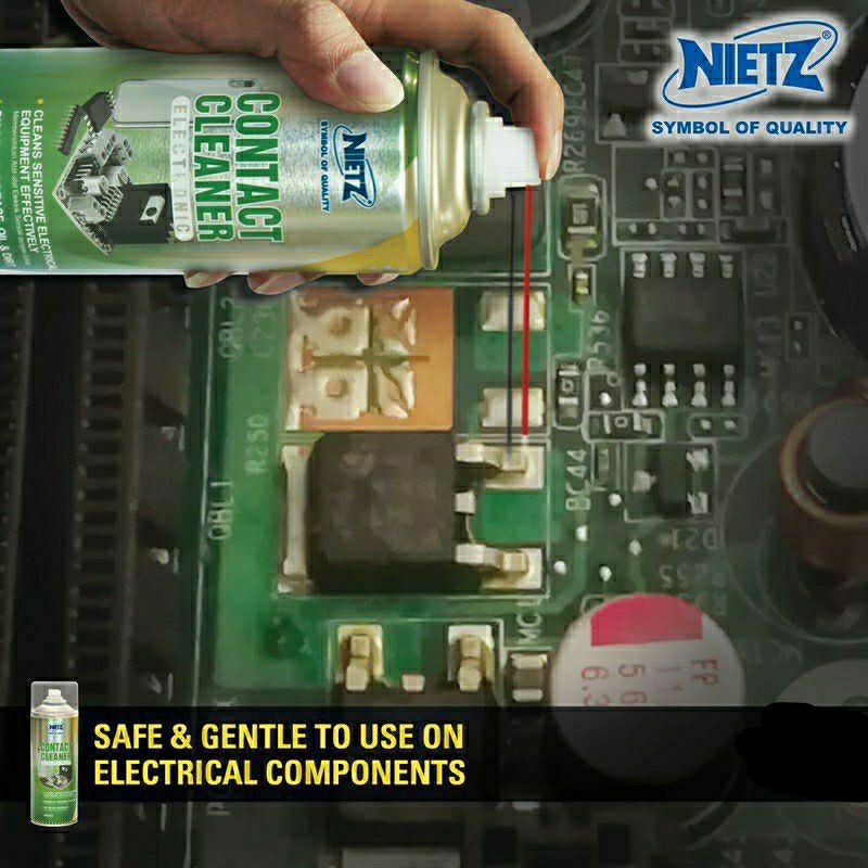 NIETZ AEROSOL SPRAY ELECTRONIC CONTACT CLEANER ( 400ml ) | Shopee Malaysia