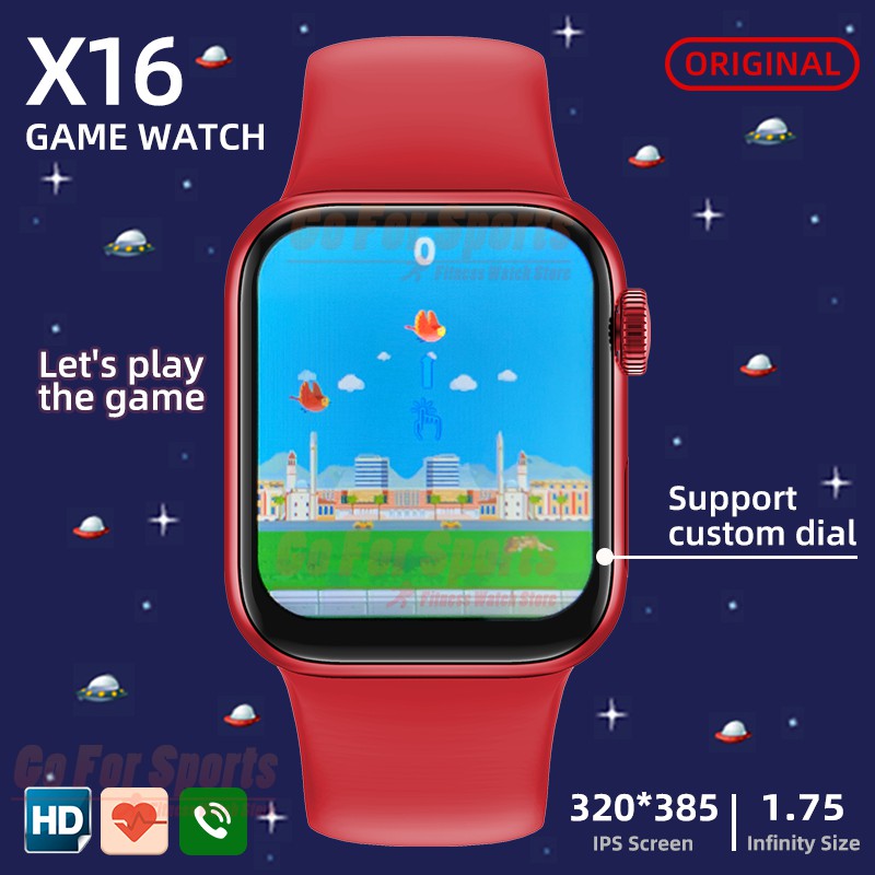 Original smartwatch 2021 x16 smart watch 1.75 bluetooth call heart rate ...