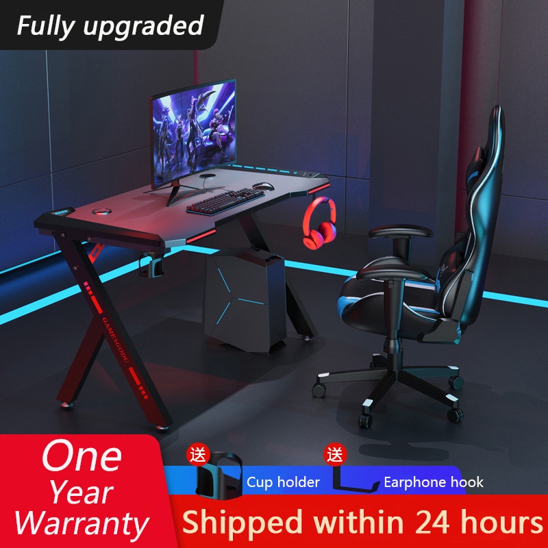 RGB Gaming Table RGB Gaming Desk Meja Komputer Gaming Murah dengan LED ...