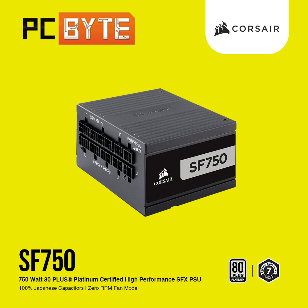 Corsair SF750 80Plus Platinum Certified Full Modular SFX PSU (750W ...