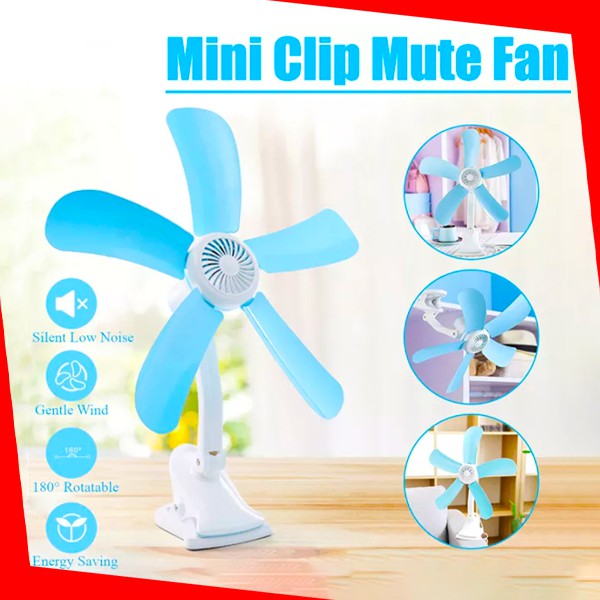 Wall Fan Electric Clip Fan Table Clip Fan 220V 5 Blades Breezer Cooler ...