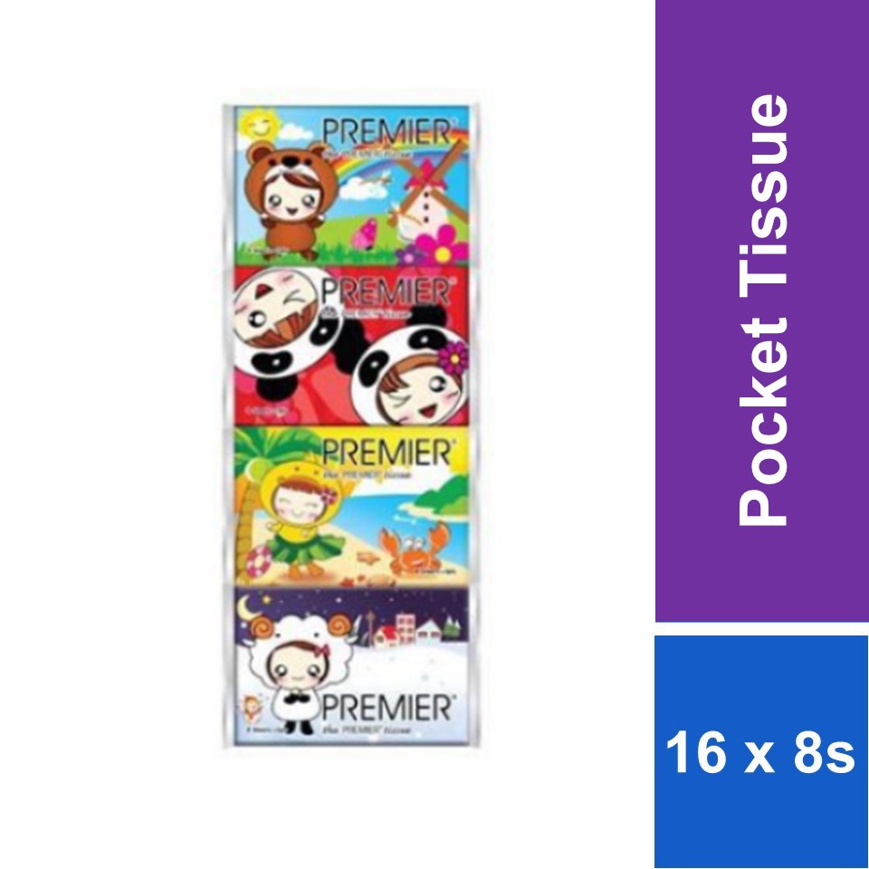 Premier Pocket Tissue 8s x 16 | Shopee Malaysia