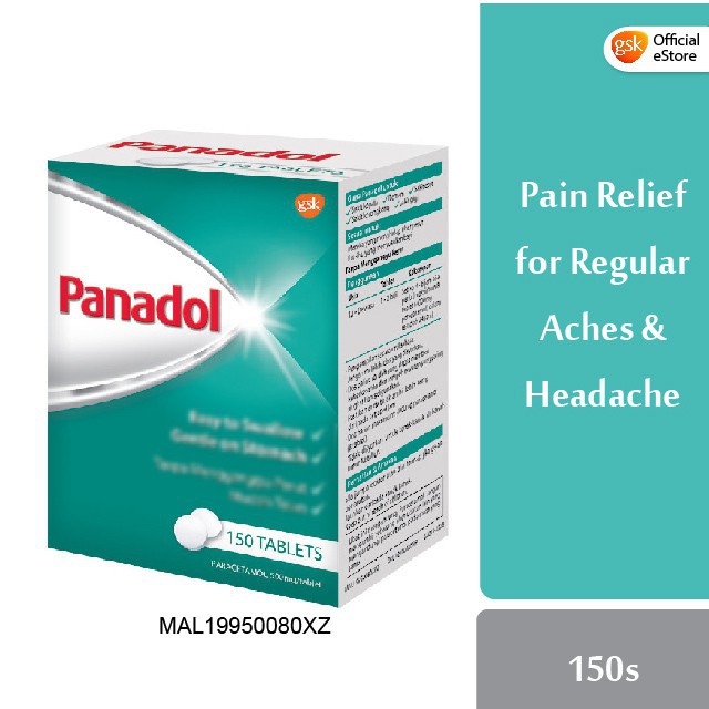 Panadol Regular Coated (150's/10 Tablets x 15 Blisters) | Shopee Malaysia
