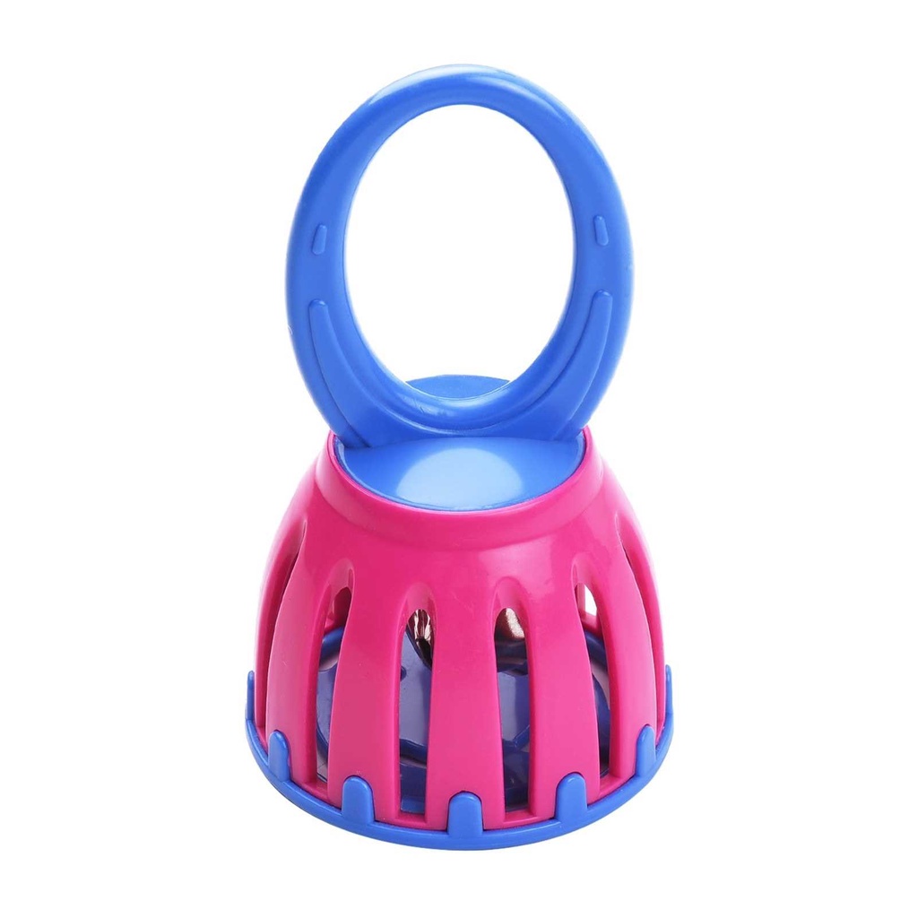 Muslady 5 Inch Cage Bell Mini Handheld Bell Early Educational Musical ...