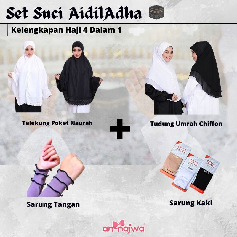 SET UMRAH KIT HAJI SET TANAH SUCI SET TELEKUNG UMRAH SET GIFT UMRAH ...