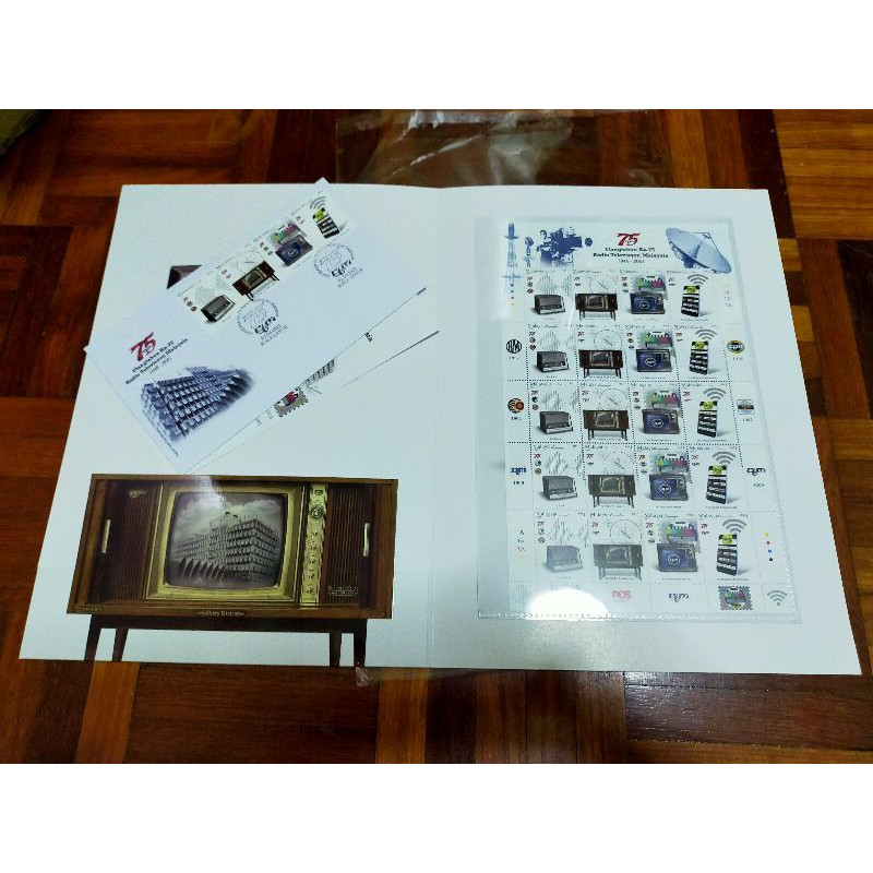RTM 75th Anniversary Folder Set 1 Fdc 1 folder 1 stamp sheet complete ...