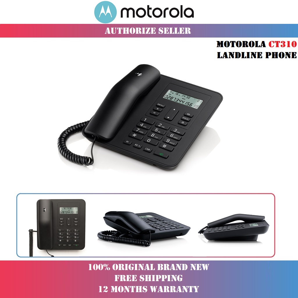 [Ready Stock] Motorola CT310 Caller ID Display Corded Phone Office Home ...