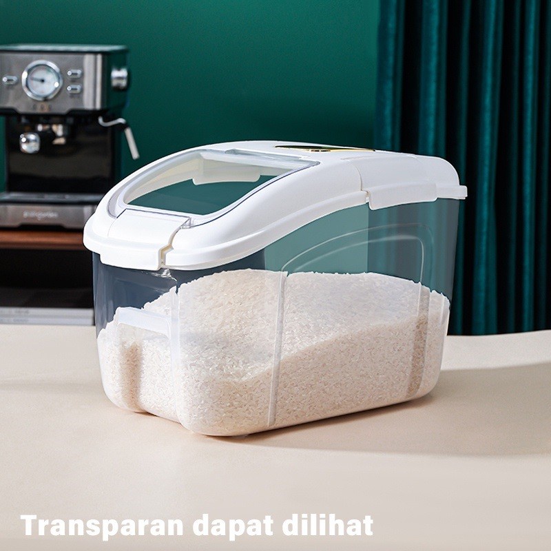 Rice Storage Box Container Insect Repellent Rice Cereal Dispenser ...