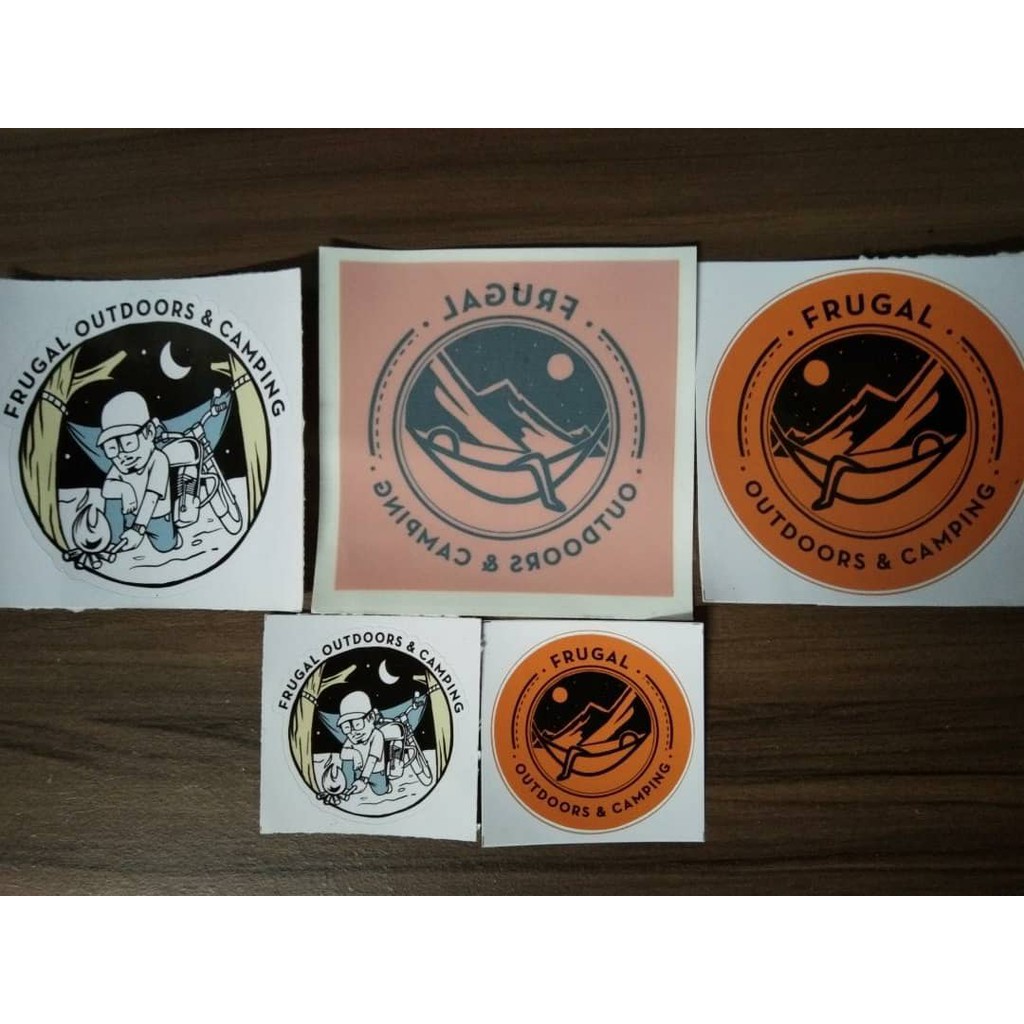 Sticker Pack 5 Frugal Outdoors & Camping | Shopee Malaysia