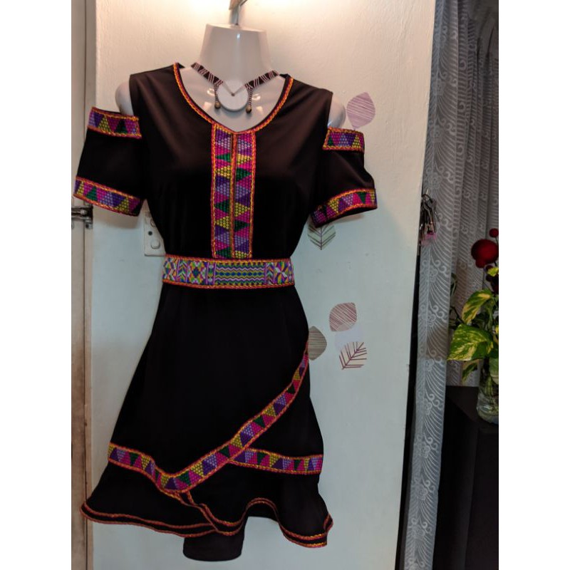 Baju Tradisional Moden Sabah/Dress Rungus corak motif sinombitan(tidak ...