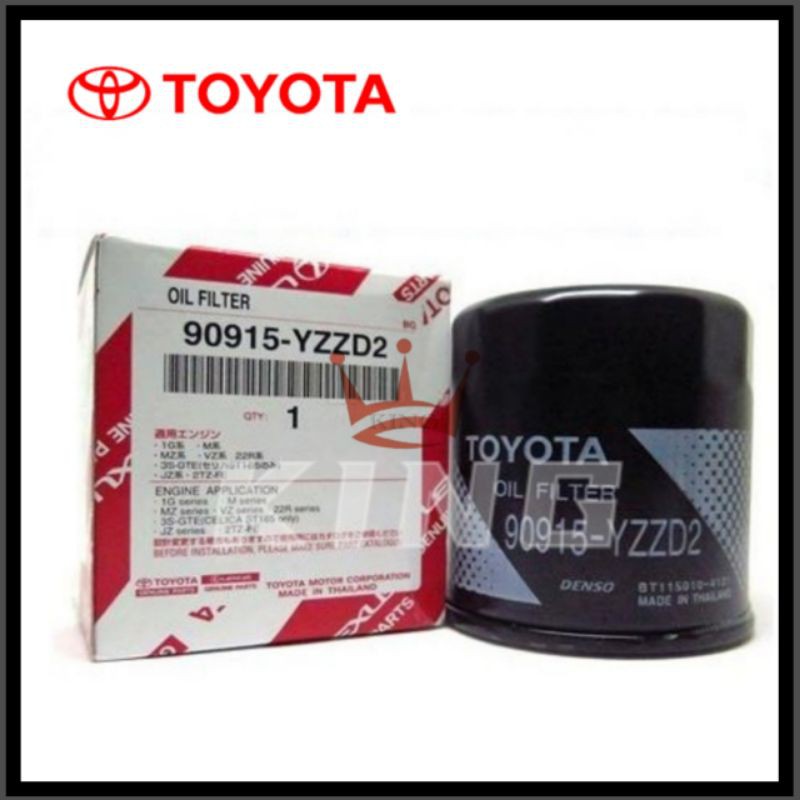 TOYOTA OIL FILTER 90915-YZZD2 HILUX INNOVA FORTUNER PRADO KUN25 KUN26 ...
