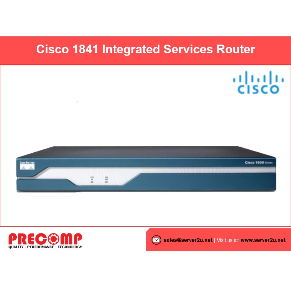 [PRE-ORDER] (Refurbished) Cisco 1841 Integrated Services Routers (1841 ...