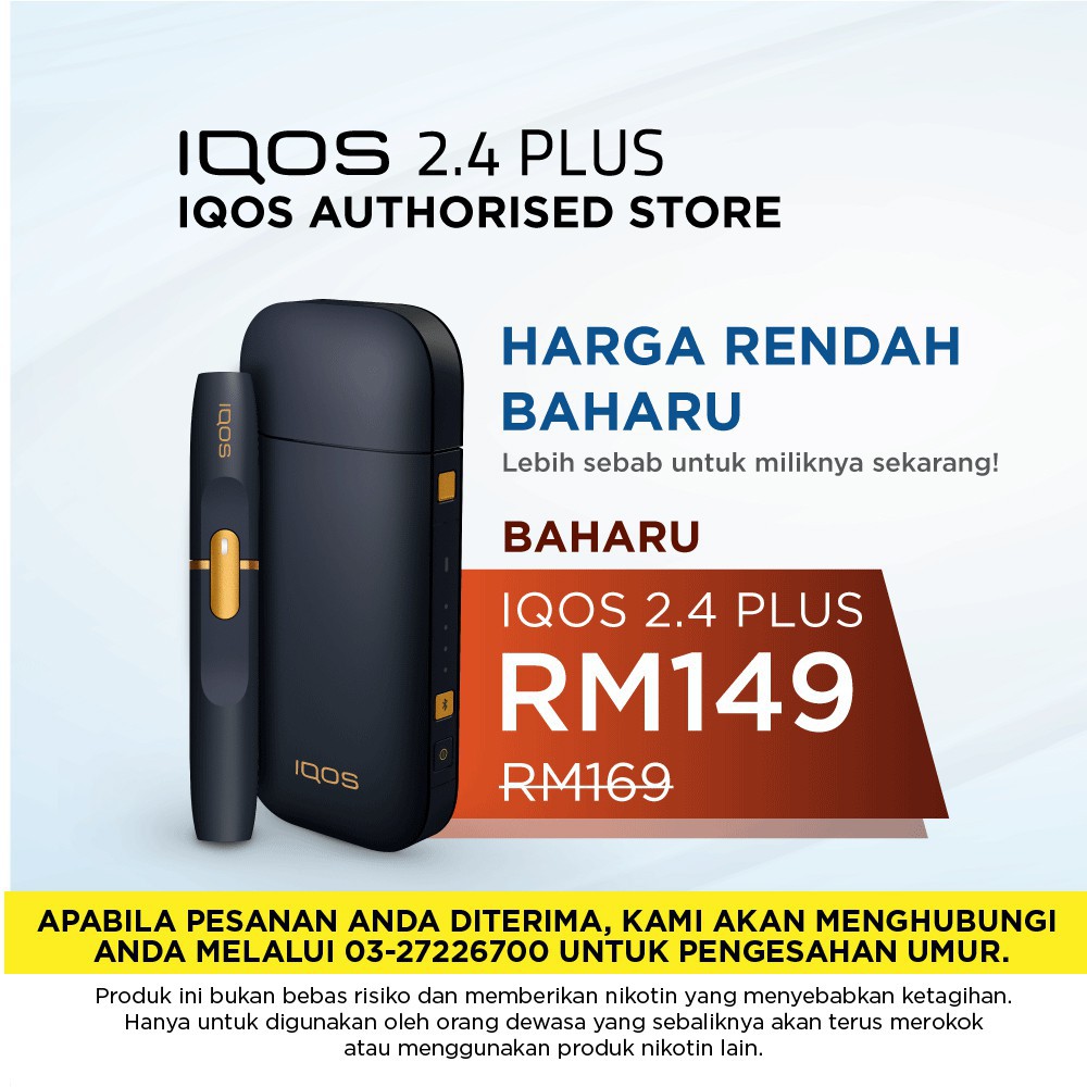 Buy new iqos 2.4 plus kit | iqos authorised store malaysia | 1 year ...