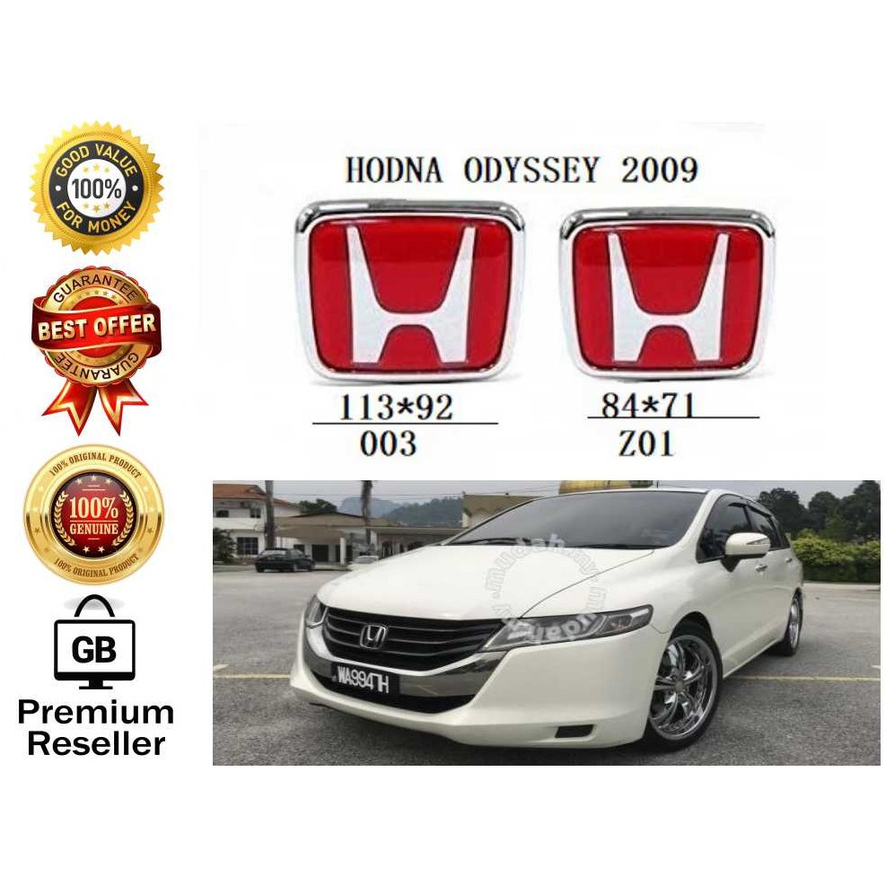 100% {ORIGINAL} HONDA ODYSSEY LOGO 2009 FRONT&BACK LOGO/EMBLEM (PAIR ...