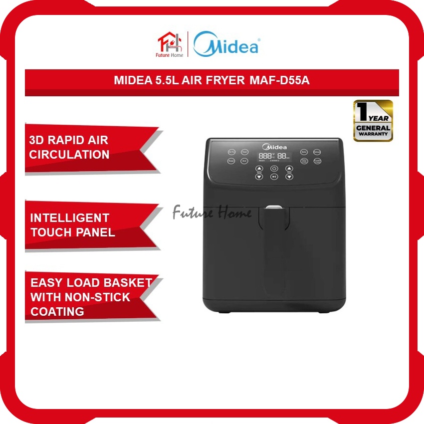 Midea 5.5L Air Fryer MAF-D55A | Shopee Malaysia