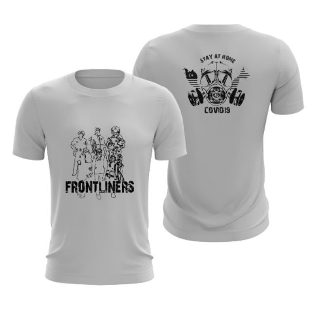 T-shirt Frontliner Covid-19 | Shopee Malaysia