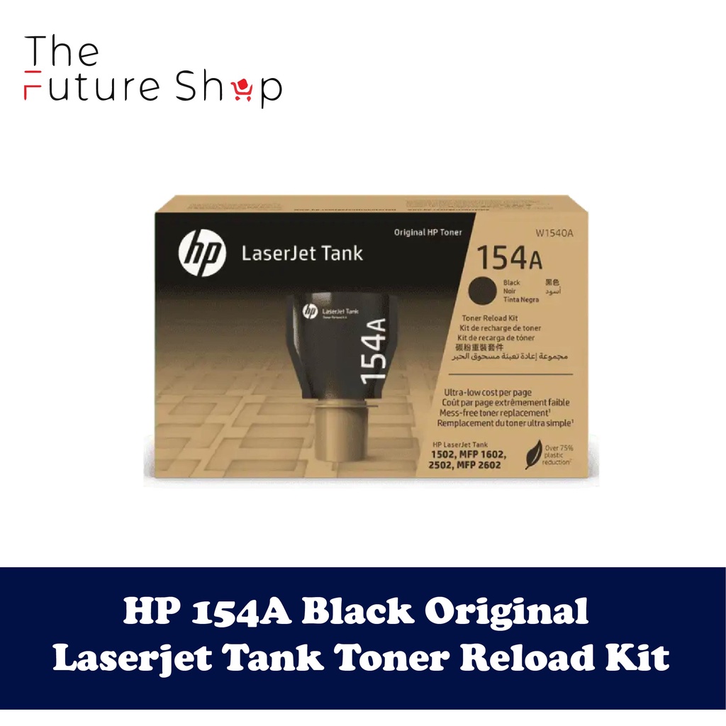 HP 154A Black Original LaserJet Tank Toner Reload Kit [W1540A] | Shopee ...