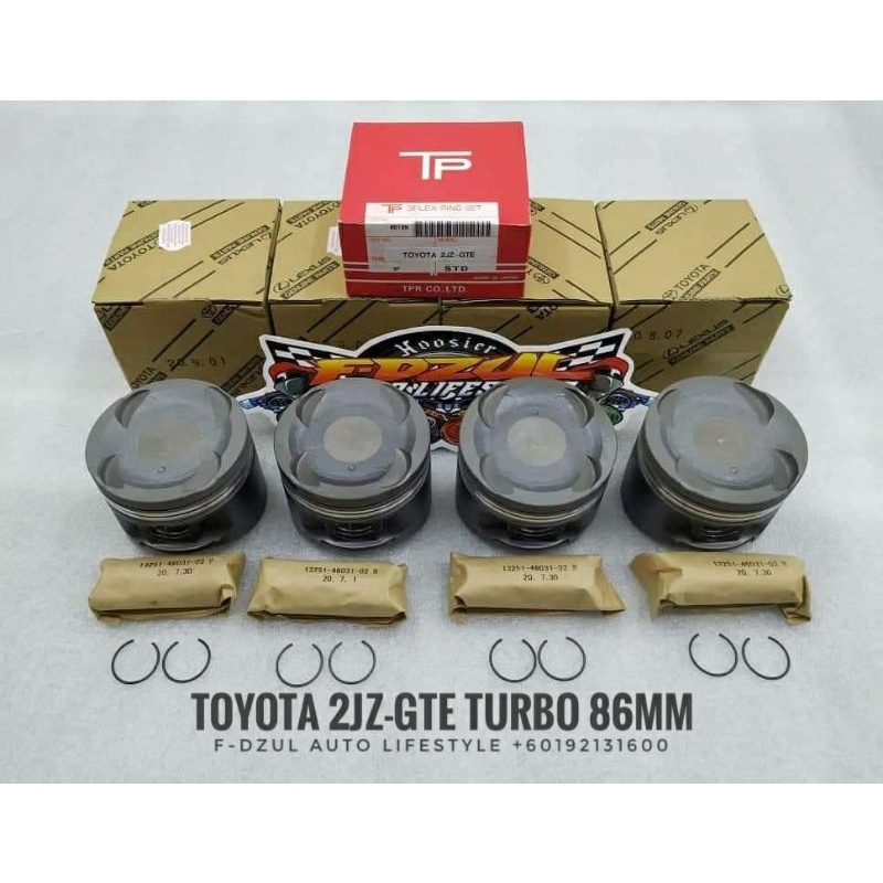 Piston Toyota Supra 2JZ-GTE Turbo 86MM Original Toyota | Shopee Malaysia