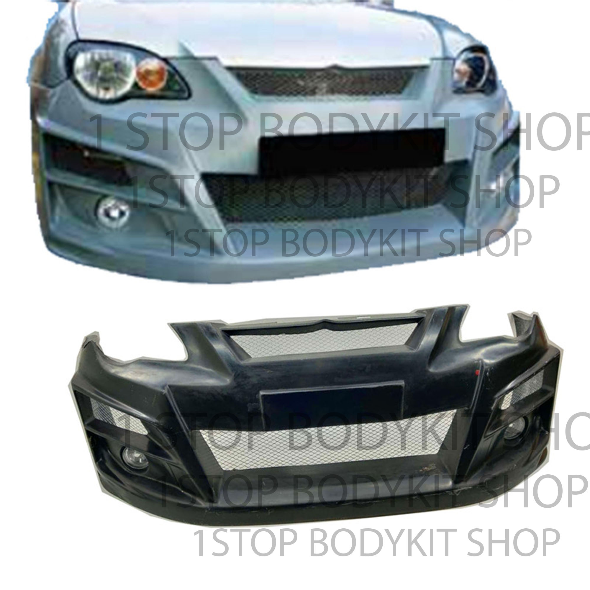 Proton gen-2 / persona front bumper with lamp skirt lip bodykit | BeeCost