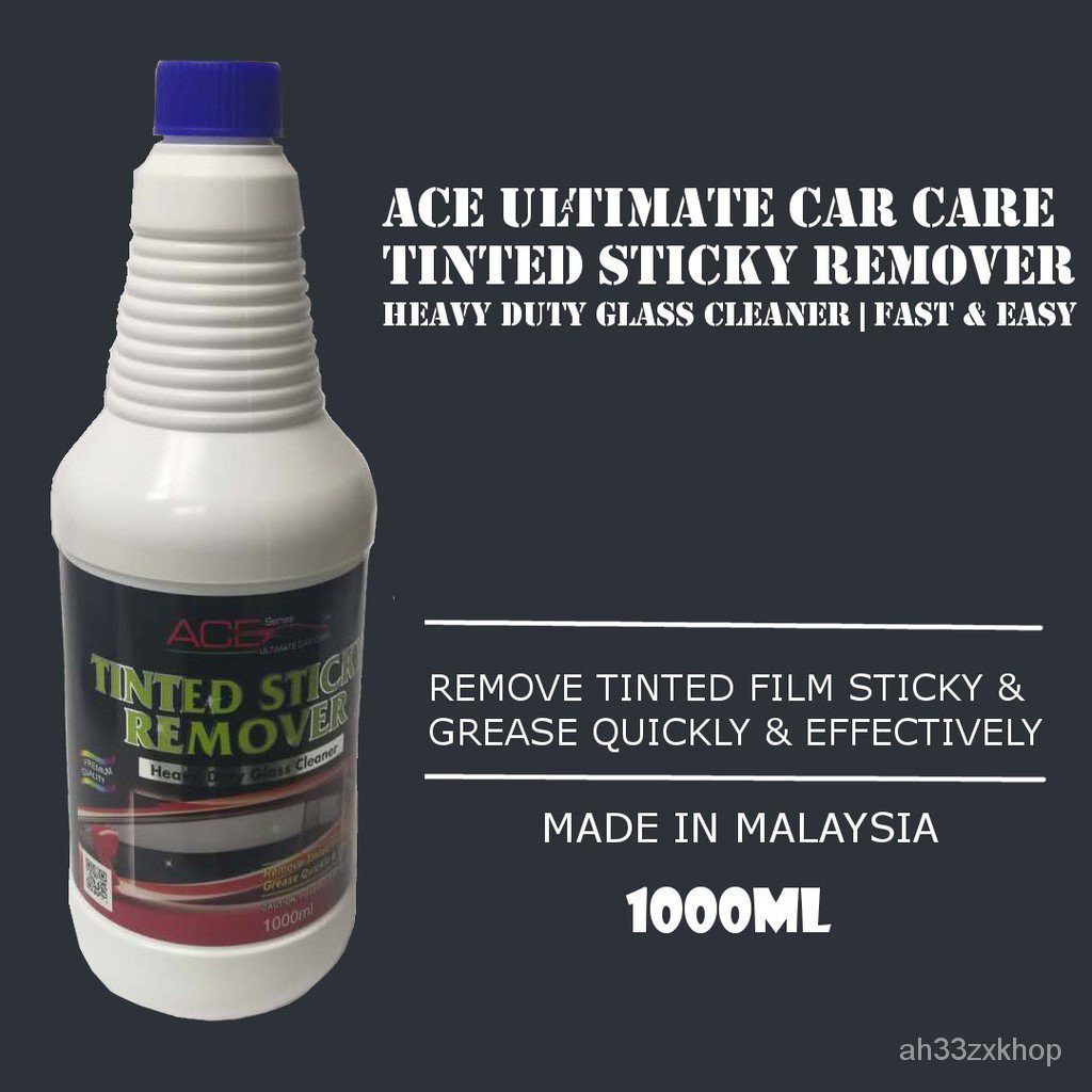 Ace Ultimate Car Care Tinted Tint Film Sticky Glue Remove Glass Cleaner ...