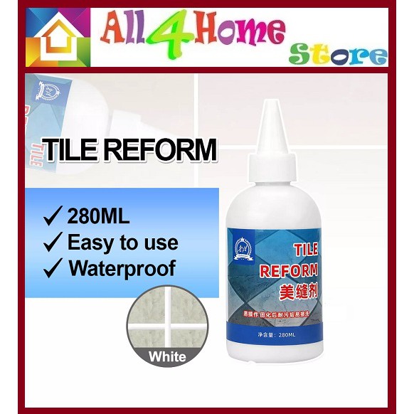 Tile Reform Grouting Anti-Fungus Fix Waterproof 280ml | Shopee Malaysia