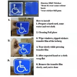 OKU STICKER (JPJ APPROVED STICKER) | Shopee Malaysia