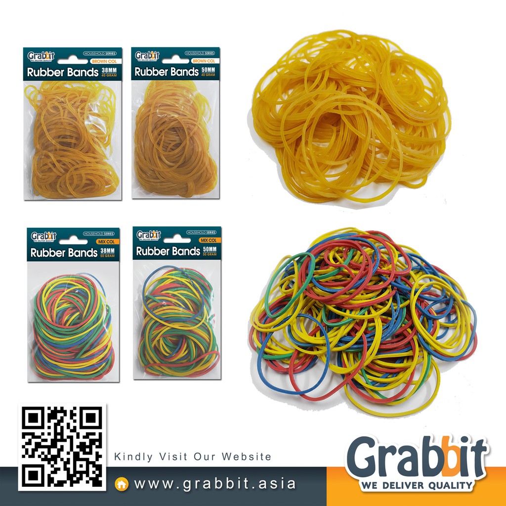 Grabbit Color Rubber Band (38mm x 50mm) | Shopee Malaysia