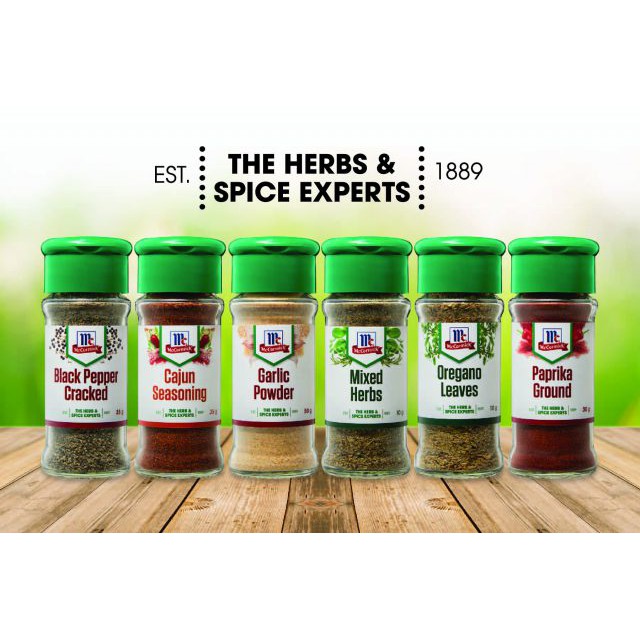 McCormick Herbs & Spices/ Chilli Ground / Chilli Flakes/ White Paper ...