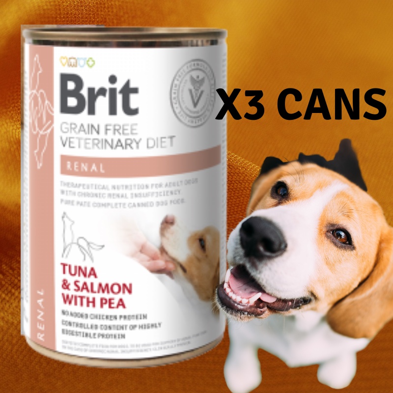 BRIT Renal Tuna & Salmon with Pea x 3 cans CAN DOG KIDNEY | Shopee Malaysia