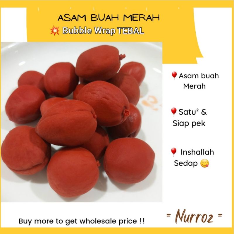 ASAM BUAH MERAH | Sedap | Rangup | 500g | 200g | 100g | Shopee Malaysia