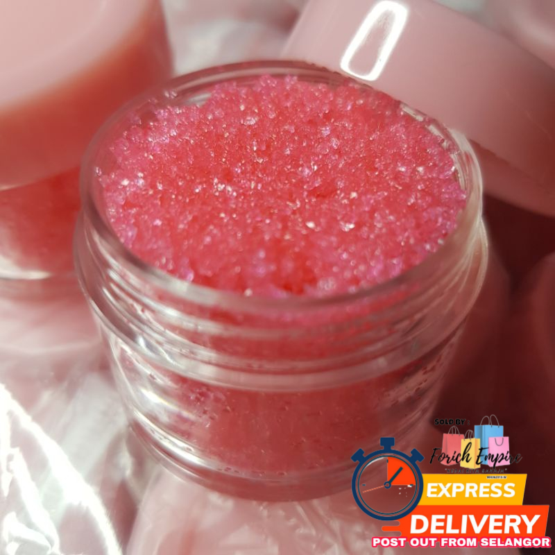 Lip Scrub Strawberry 15g Homemade Product Scrub Bibir Tanpa Sticker ...