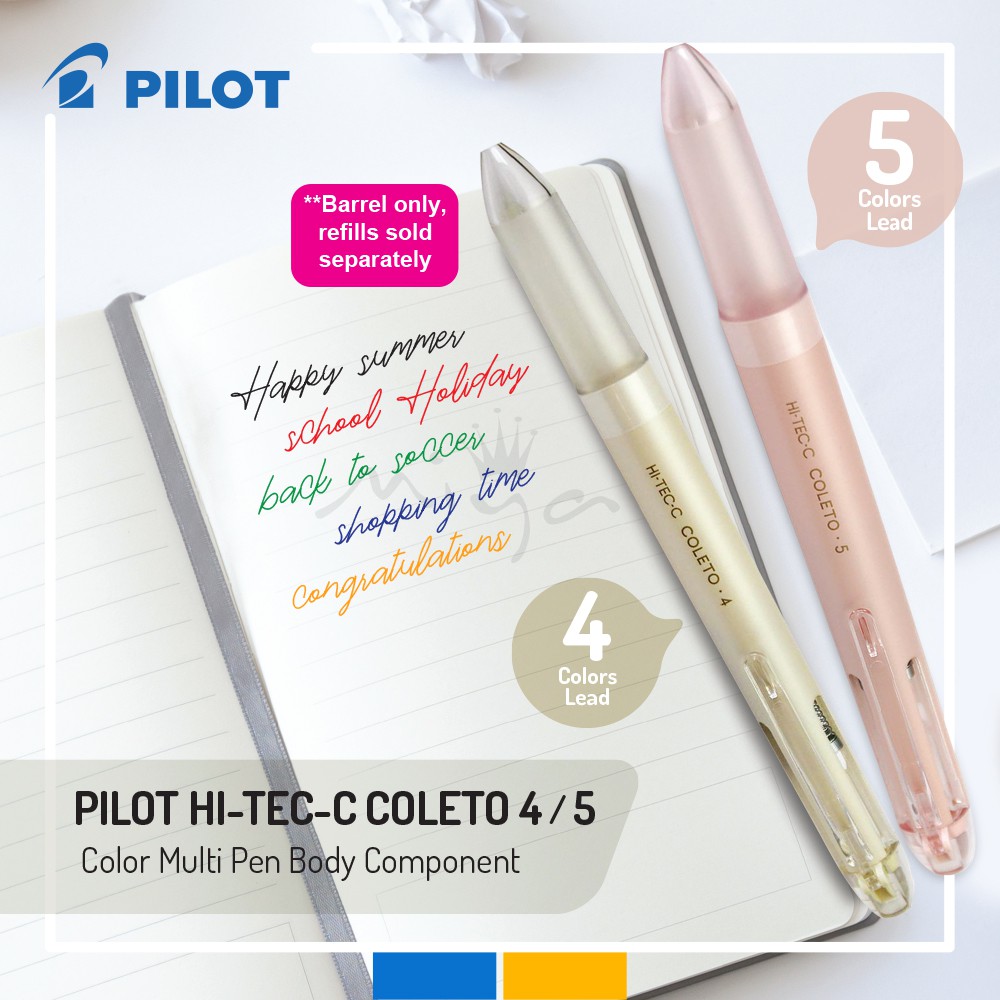 Pilot Hi-Tec-C Coleto 4/5 Color Gel Pen Multi Pen Body Component (NO ...