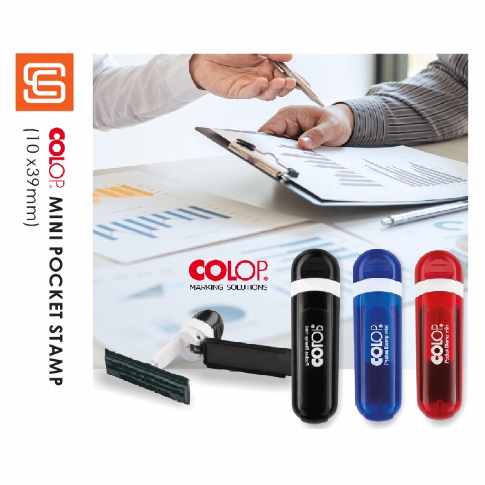 COLOP MINI POCKET STAMP I SELF-INKING I HANDY STAMP I RUBBER STAMP I ...