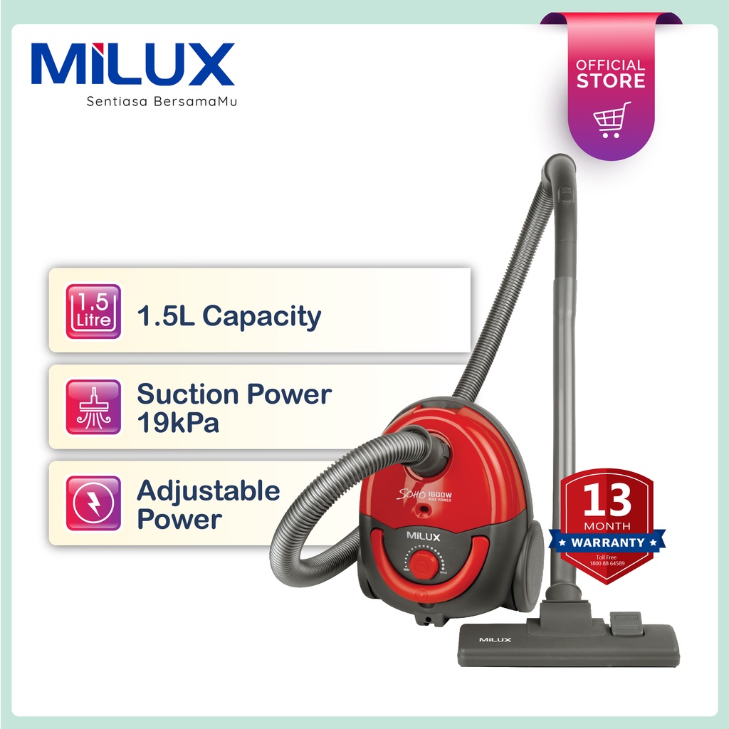 Milux Vacuum Cleaner (MVC-8200) | Shopee Malaysia