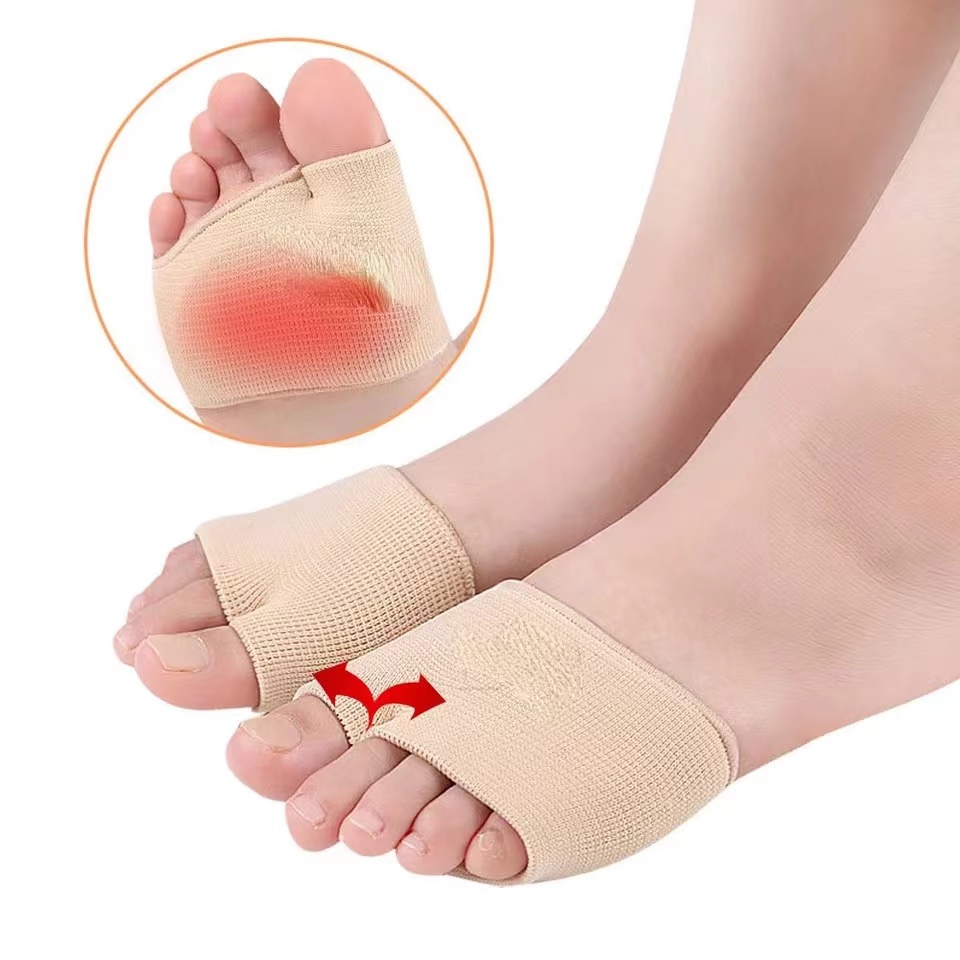 Gel Sleeve Painful Metatarsal Heads Forefoot Pads Support Metatarsalgia ...