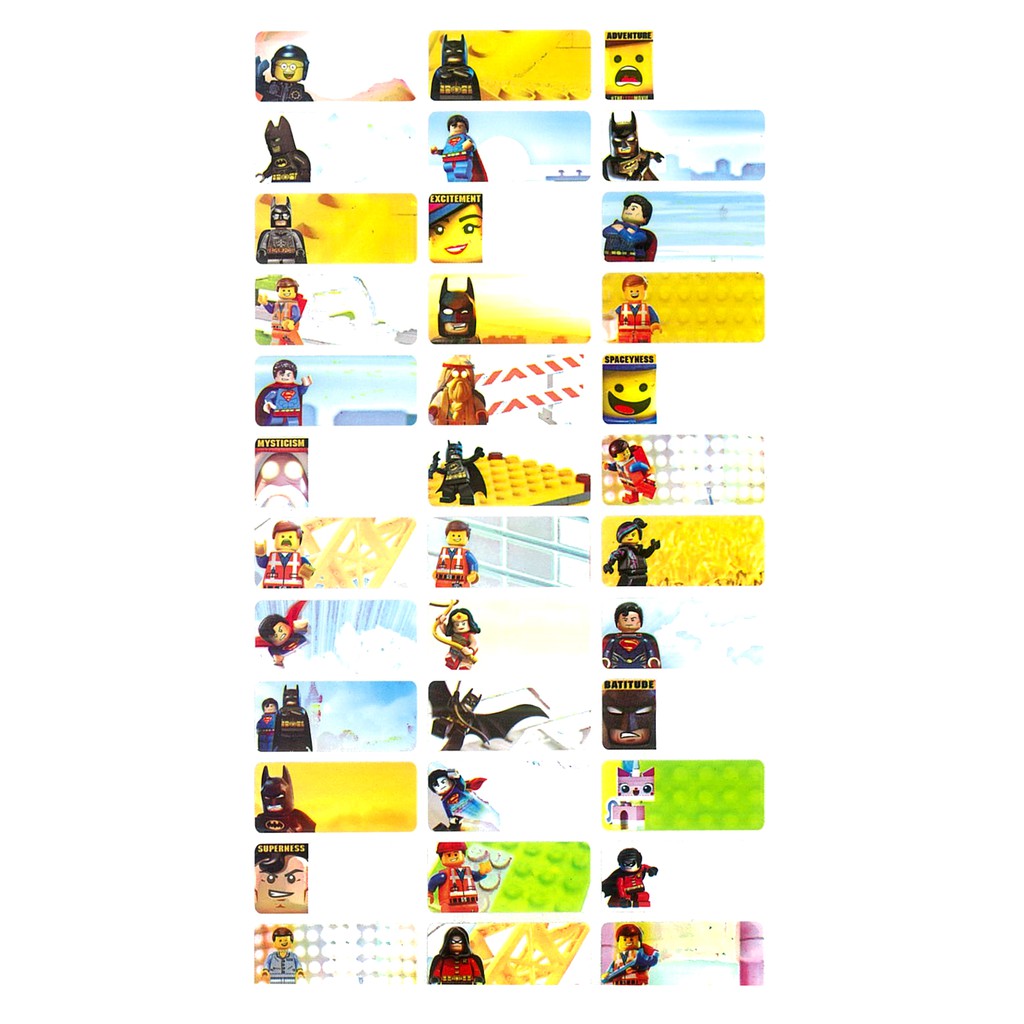 WATERPROOF Ninjago Lego Heroes Sticker Label / Sticker Nama / Label ...