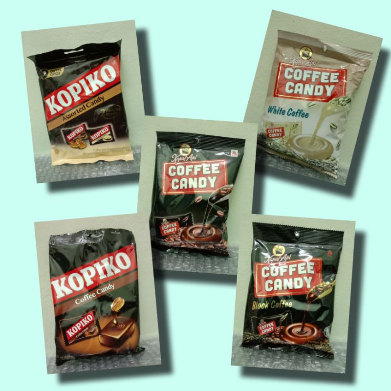 KOPIKO KAPAL API Coffee Candy Assorted Mini Pack Black White Cuppucino ...
