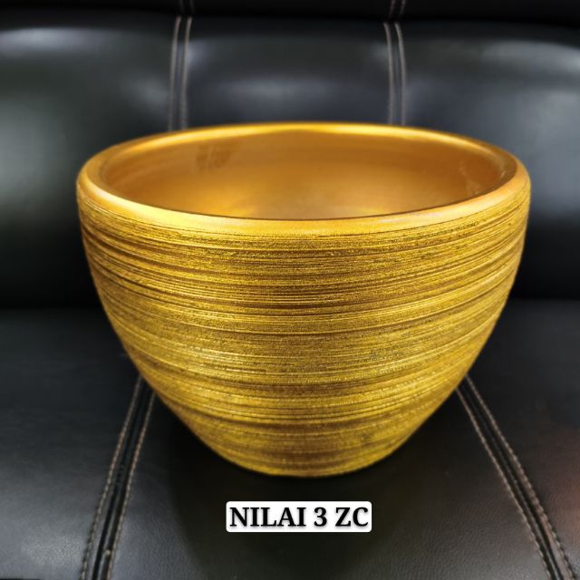 Pasu Ceramic Gold / Pasu Seramik (W19013) | Shopee Malaysia