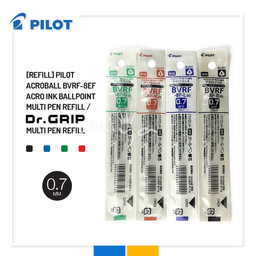 [REFILL] Pilot Acroball BVRF-8F Acro Ink Ballpoint Pen Multi Pen Refill ...