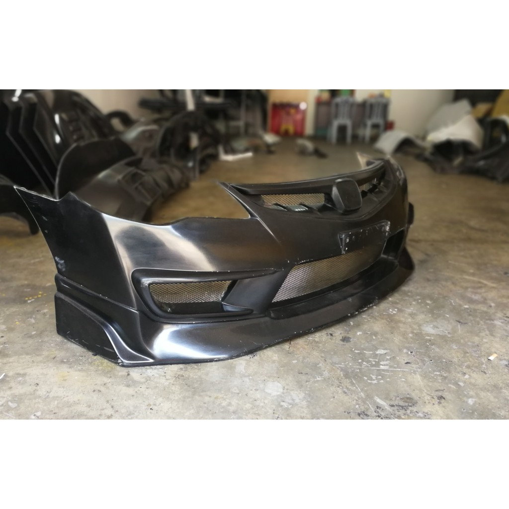 Honda Civic FD2 Type R Front Bumper C/W Airduct Js Racing Lip Fiber ...